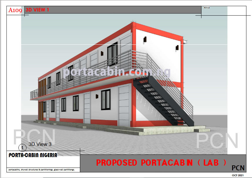 Porta Cabin 3D Floor Plans - Porta cabin manufacturer in Nigeria, Best ...