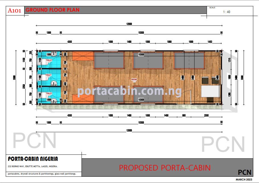 Porta Cabin 3D Floor Plans - Porta cabin manufacturer in Nigeria, Best ...